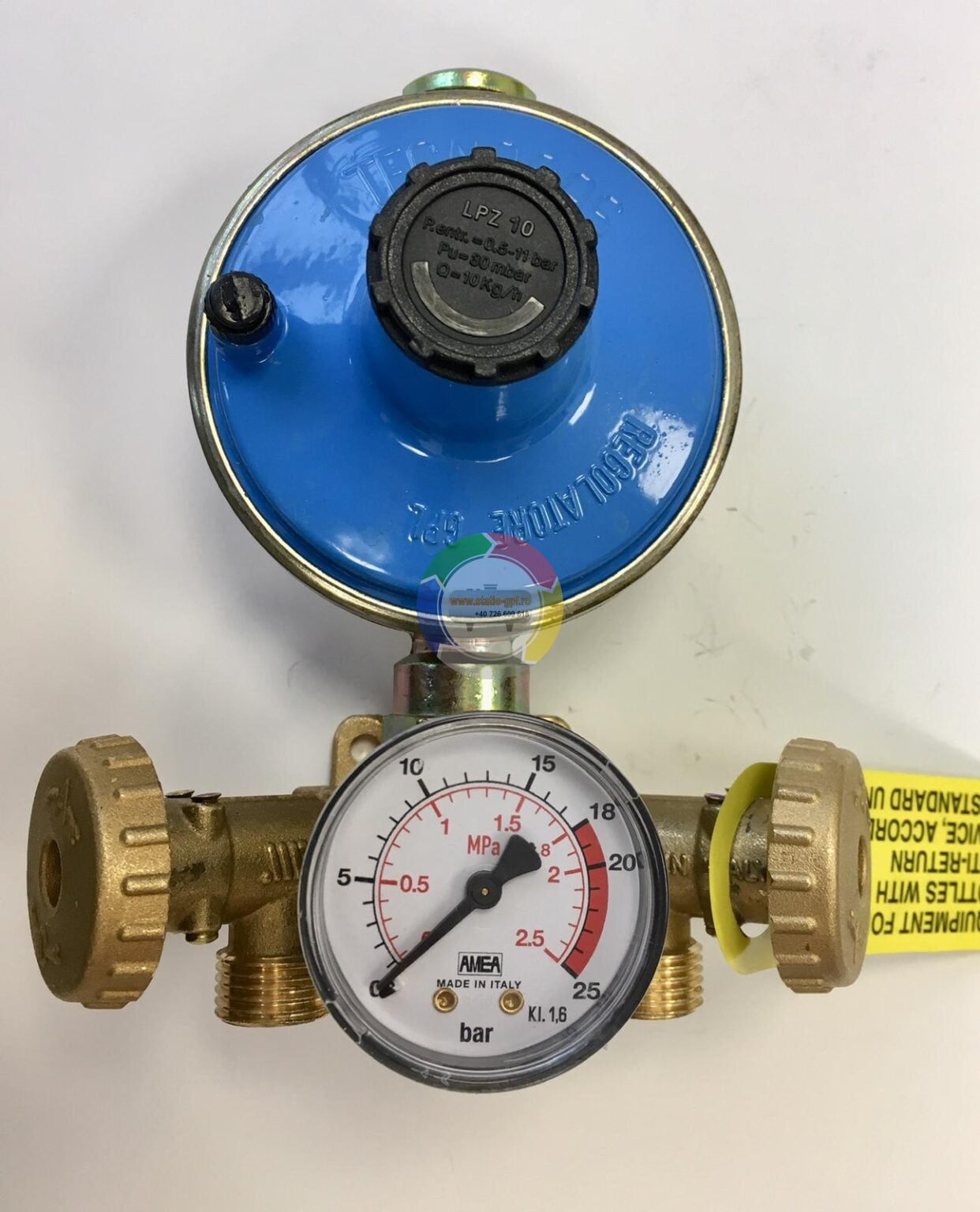 Kit minicentralina GPL cu regulator GPL 10kg/h si manometru Tecnogas ...